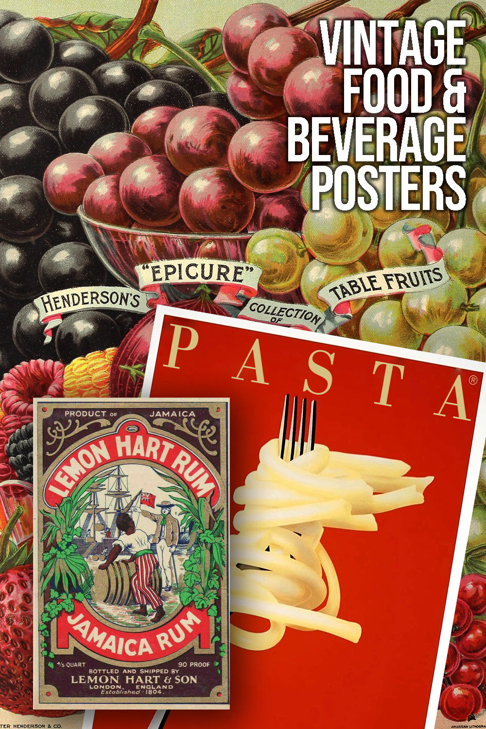 Vintage Food and Beverage Posters - CitiesWeLove